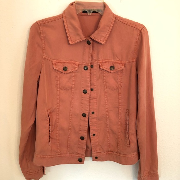 Max Jeans | Jackets & Coats | Max Jeans Rust Mirage Tencel Trucker ...